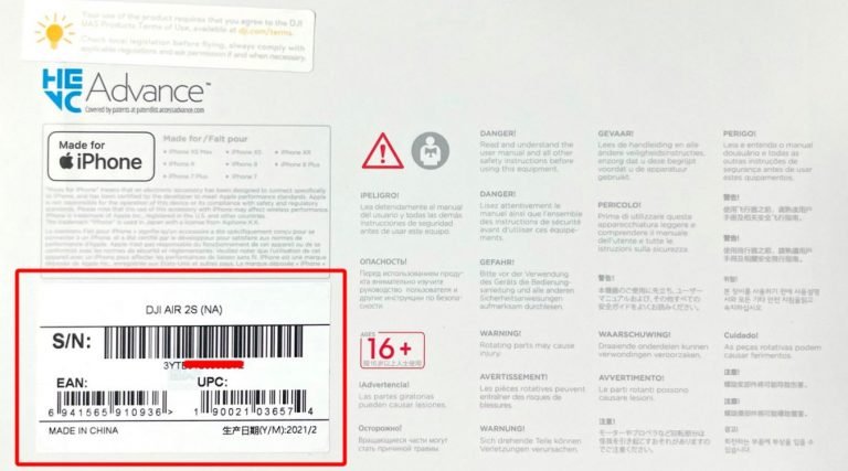 DJI Air 2S Serial Number Location | FlyThatDrone